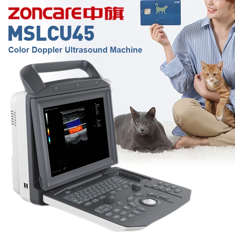 Portable Zoncare M5 Ultrasound Equipment - Digital Vet Diagnostic Color ...