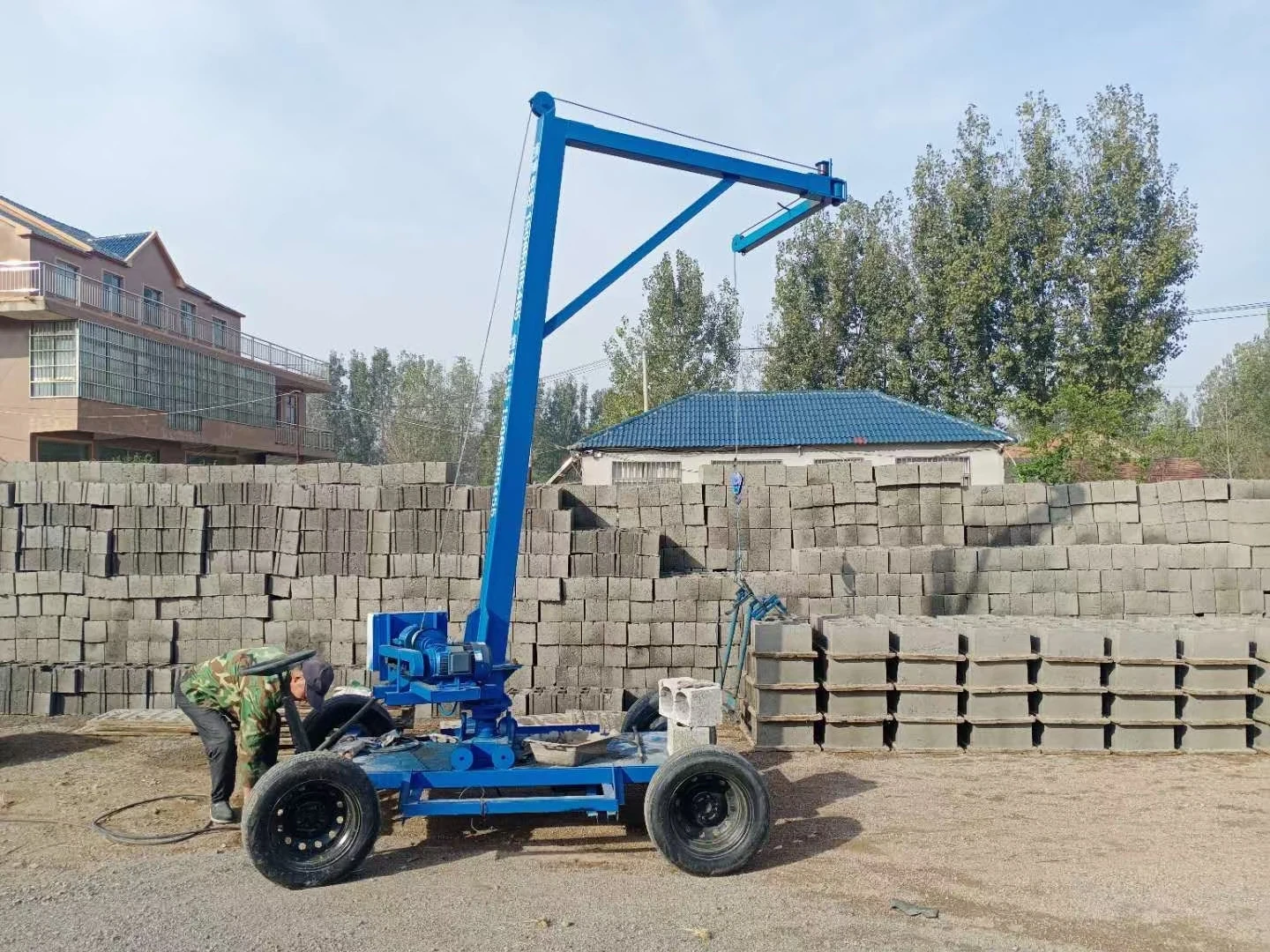 Cheaper Small Manual Block Clamp Machine for Brick Making