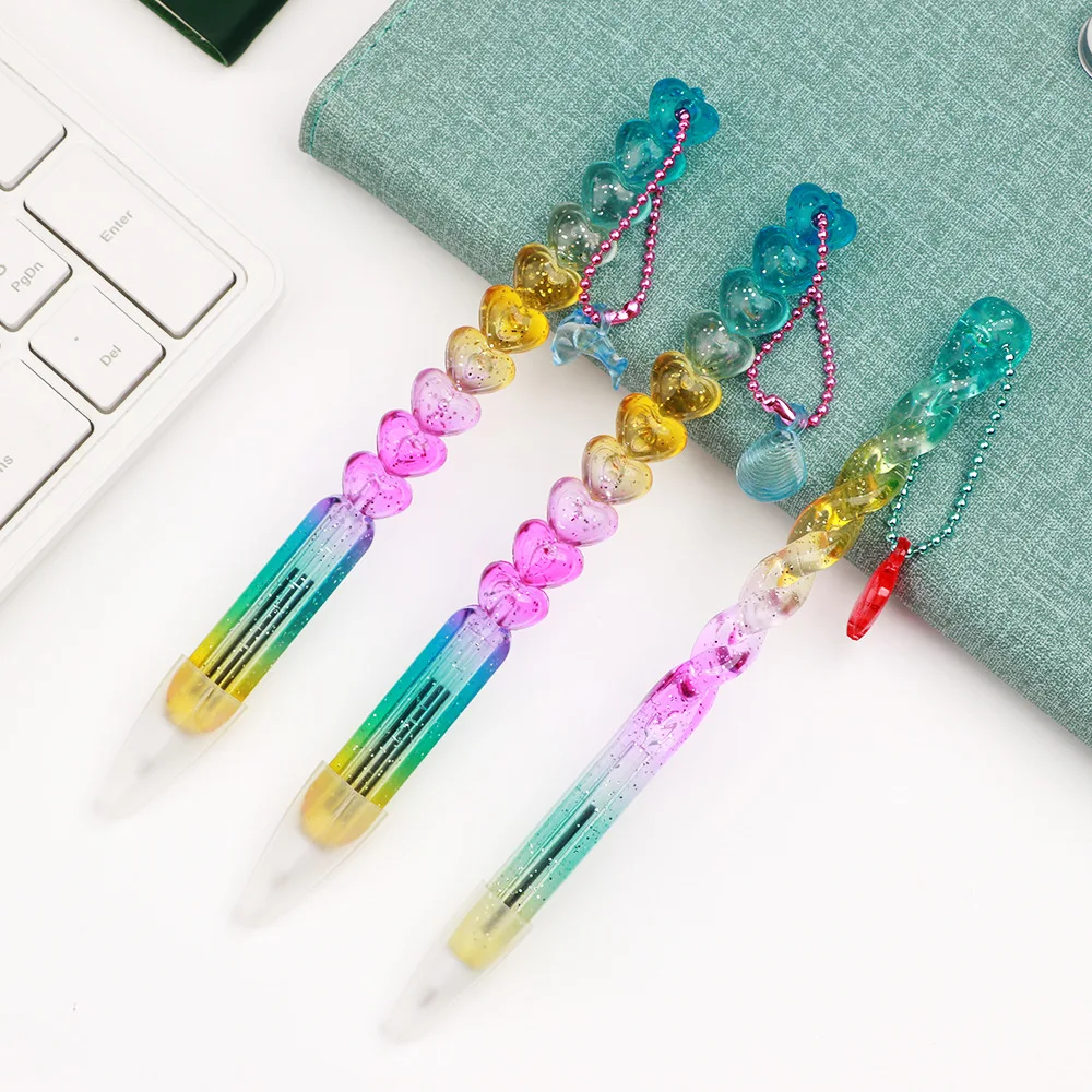 Pendant Ballpoint Pen love Creative Colorful Fried Dough Twists ...