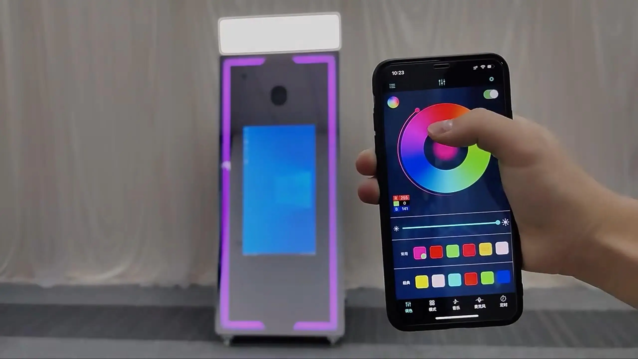 Magic Mirror Pro-Slim Photobooth - 65" with Camera & Printer