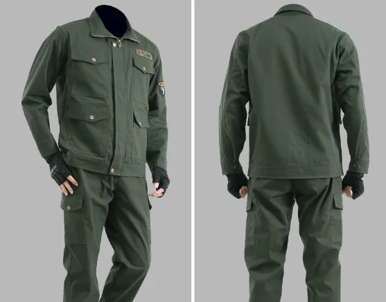 Pure Cotton Work Suit, Men's Spring and Autumn Thickened Labor ...