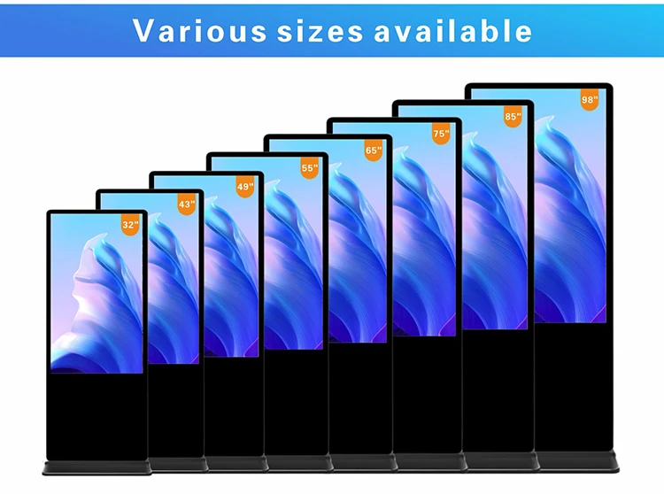 49-inch Exhibition Hall LCD Vertical Advertising Player Bank ...