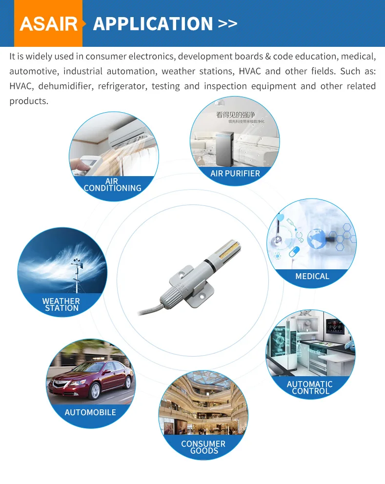 I2c Temperature And Humidity Sensor Am2315c From Asair - Buy Humidity ...