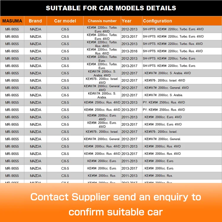 MASUMA Tie Rod Axle Joint for Mazda CX-5 - Reliable Parts