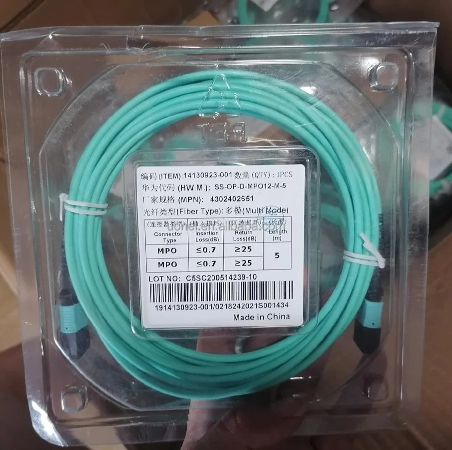 光缆14130923-001 SS-OP-D-MPO12-M-5多模AOC MPO/PC光缆| Alibaba.com