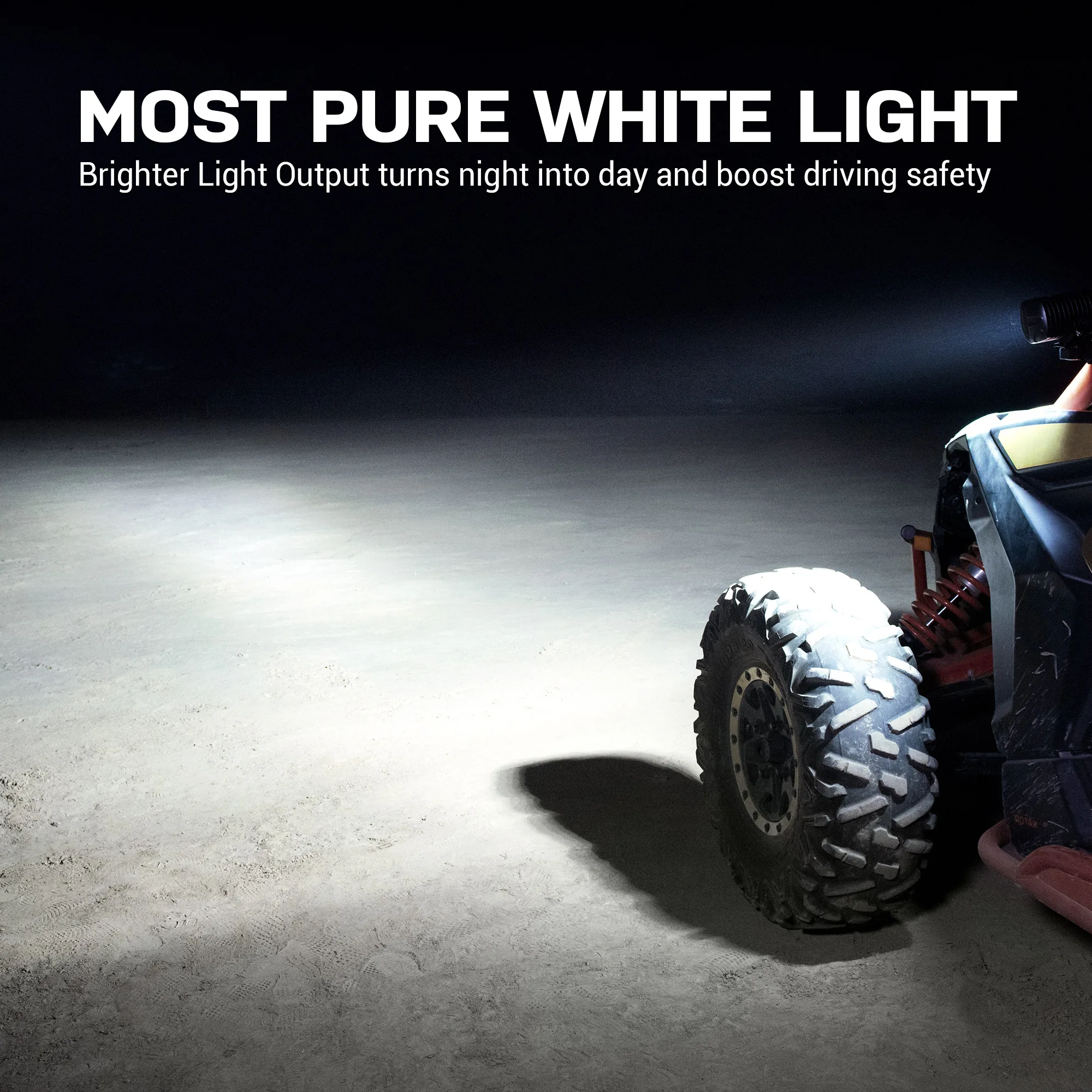 K2 Rgbw Light Led Car 7inch 30w Off Road Led Pods Lamp Fog Driving Work ...