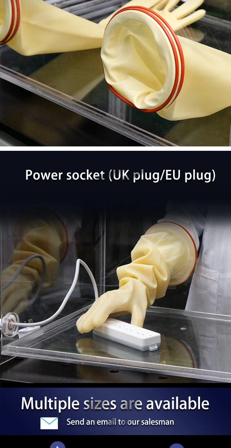 Acrylic Glove Box - Lab Negative Pressure Pmma Operation