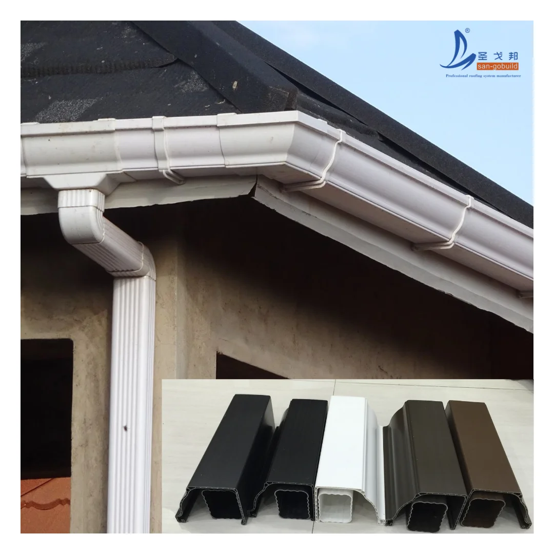 Alibaba.com: K-type 5.2 Inch 7 Inch PVC ASA Roofing Gutter and ...