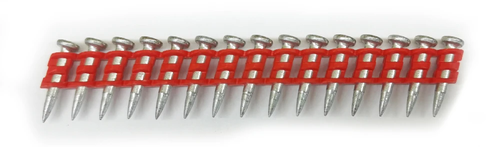Angle Plastic Strip Concrete Drive Pins HC6 Bullet Point #60 Steel ...