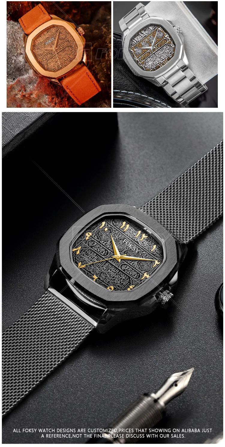 High-End Luxury Men's Watch with Arabic Numeral Dial, Stainless Steel ...
