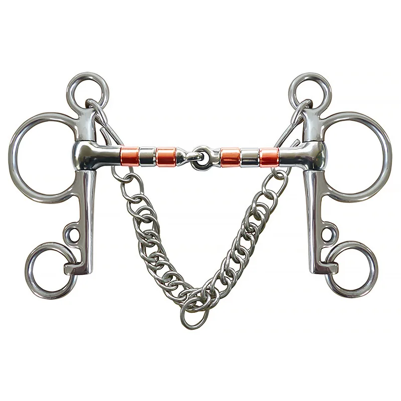 Jointed Bit Horse Chewing Mouth Roller Stainless Steel Snaffle Bits ...