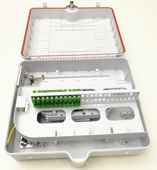 Fttx Indoor Wall Mounting 16 Port Fiber Optic Distribution Box