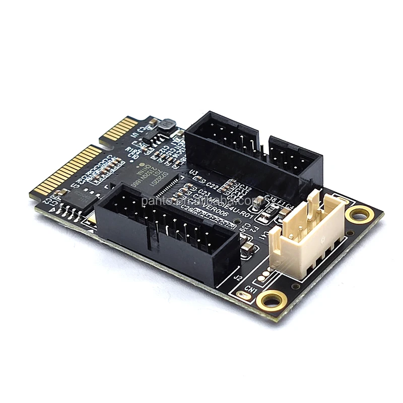 Panto Mini Pcie Card Adapter Dual Usb3.0 19pin Male To Mini Pcie ...