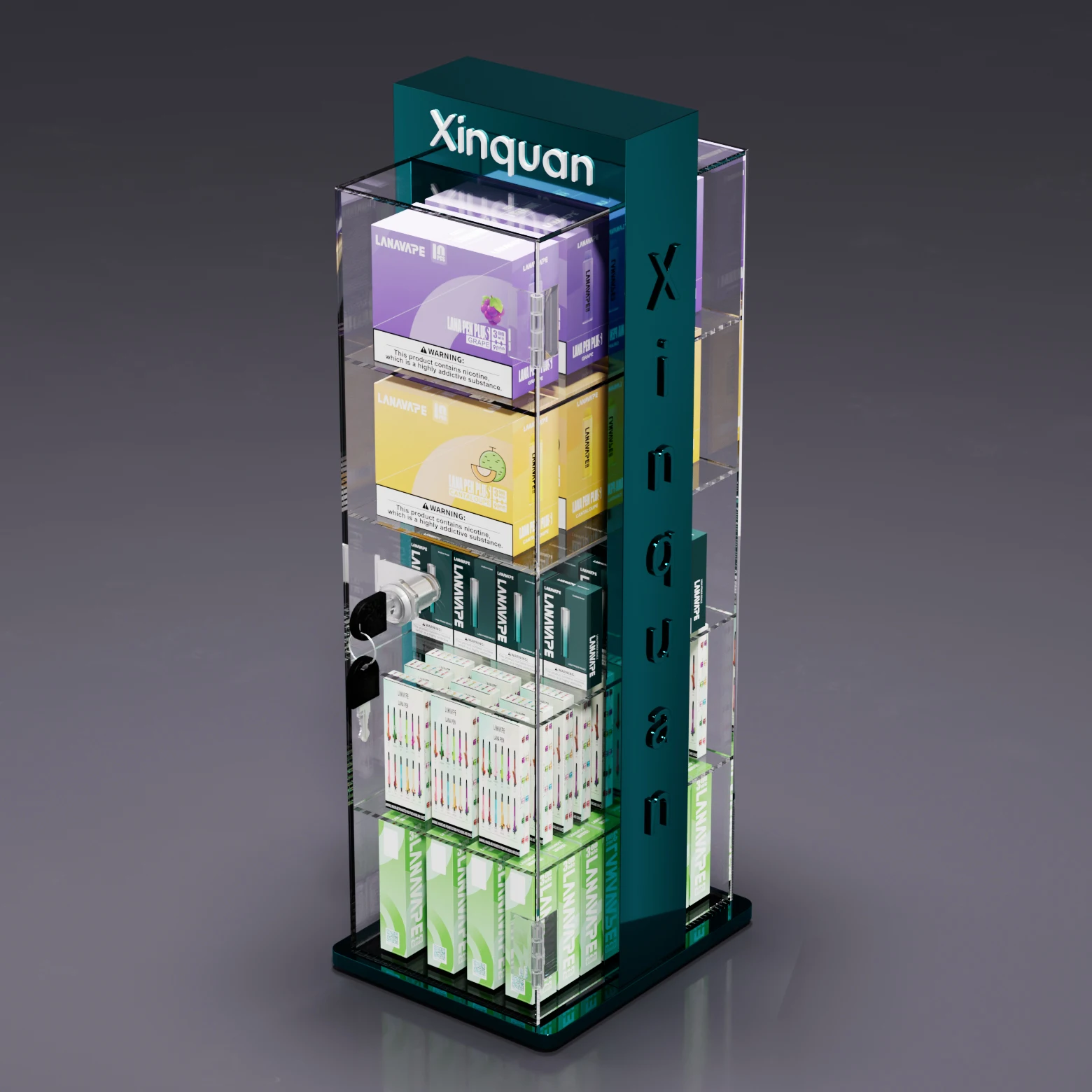 Custom Acrylic Display Case with Lock Key - Perfect for Cigarette Dispenser