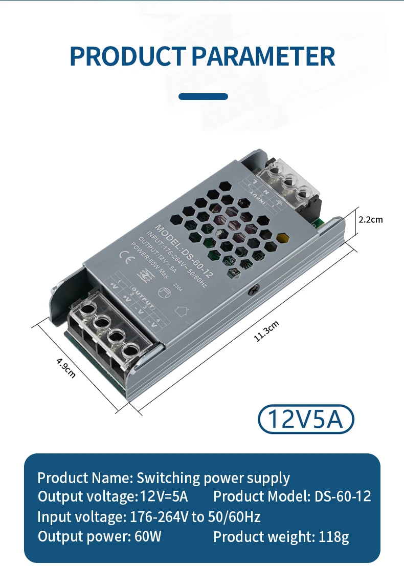12V 24V Switching Power Supply - High Efficiency LED Solutions