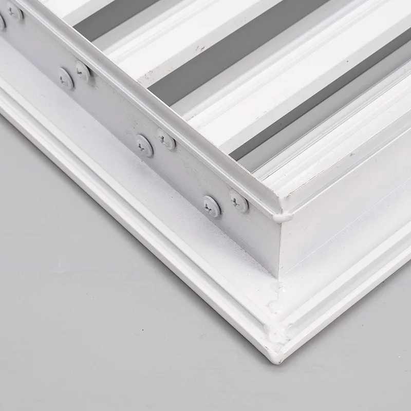 Plastic Pvc Wall Ventilation System Grille Louvers Gravity Damper ...