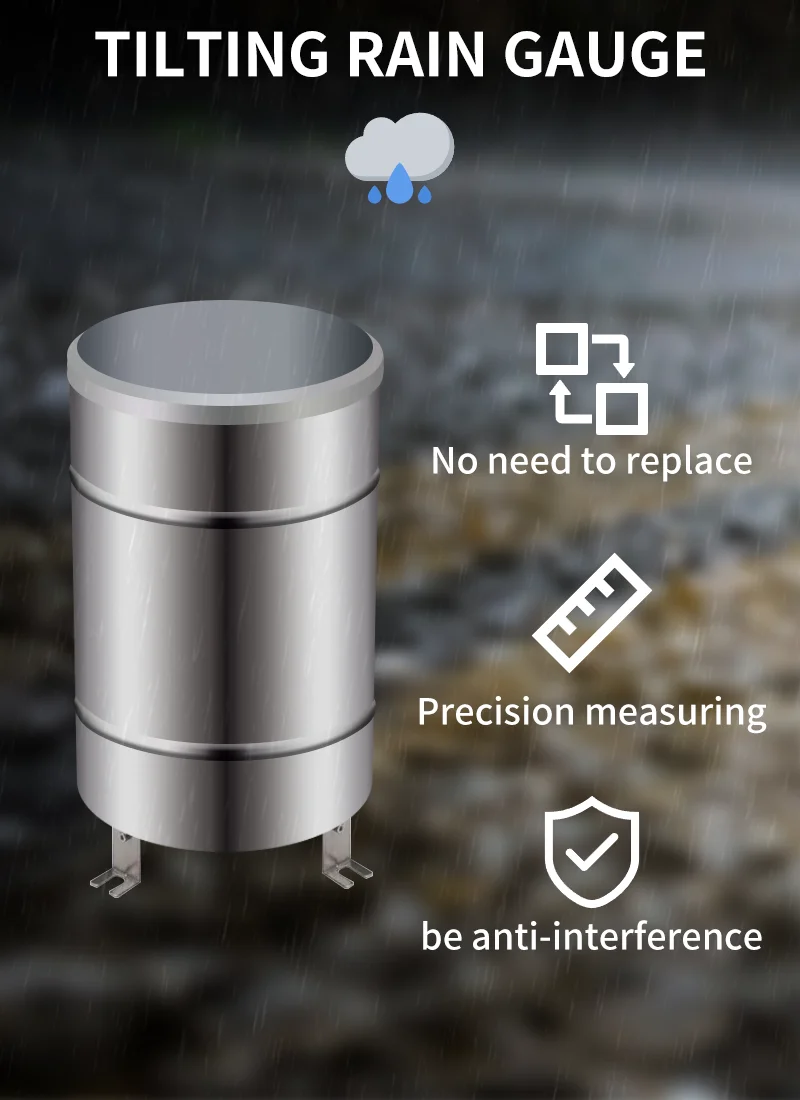 Pluviograph First-class ZK-RA01 Modbus Protocol Weather Station Tipping ...