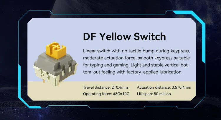 Wireless Keyboard Darkflash Df98 Abs Key Cap Gasket Kailh Ice Cream ...