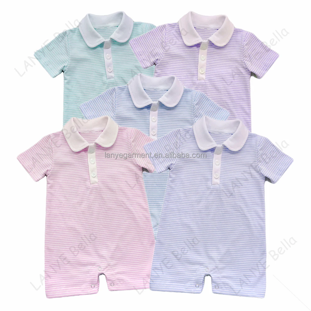 Newborn Unisex Baby Knit Cotton Romper Clothes Personalized Little Boys ...