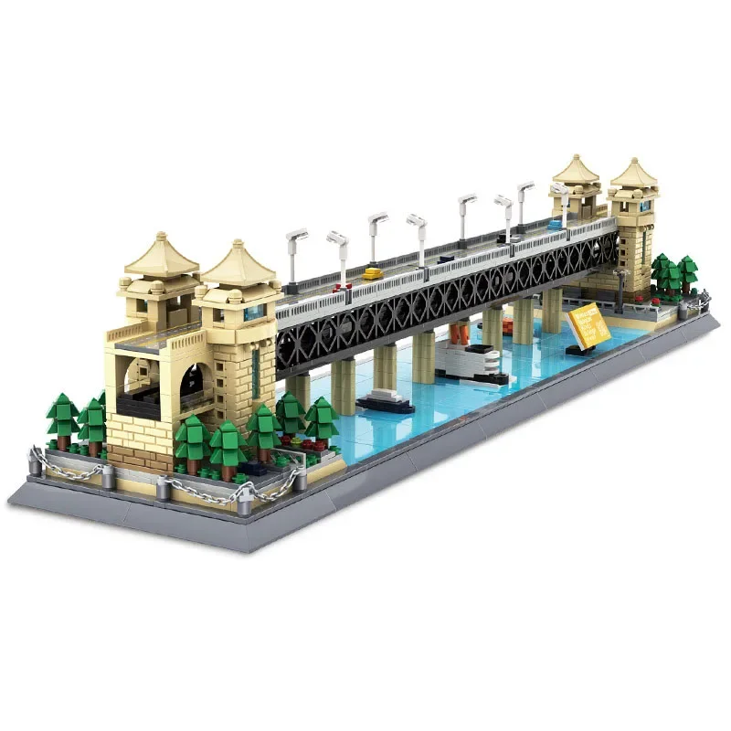 WANGE Landmark Wuhan Yangtze River Bridge Puzzle Toys