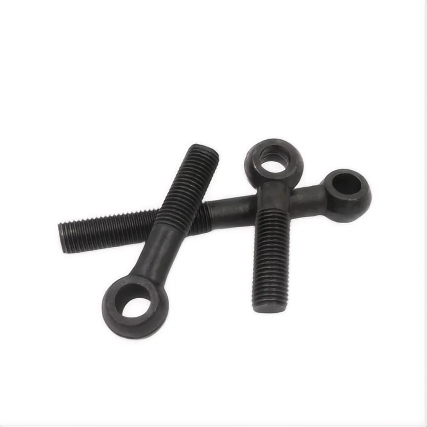 Custom Grade 8.8 M12 35mm Large Eye Bolt M8 M10 Carbon Steel Black Zinc ...