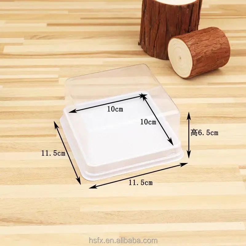 Factory Manufacturer Transparent Custom clear Slice Cake Container ...