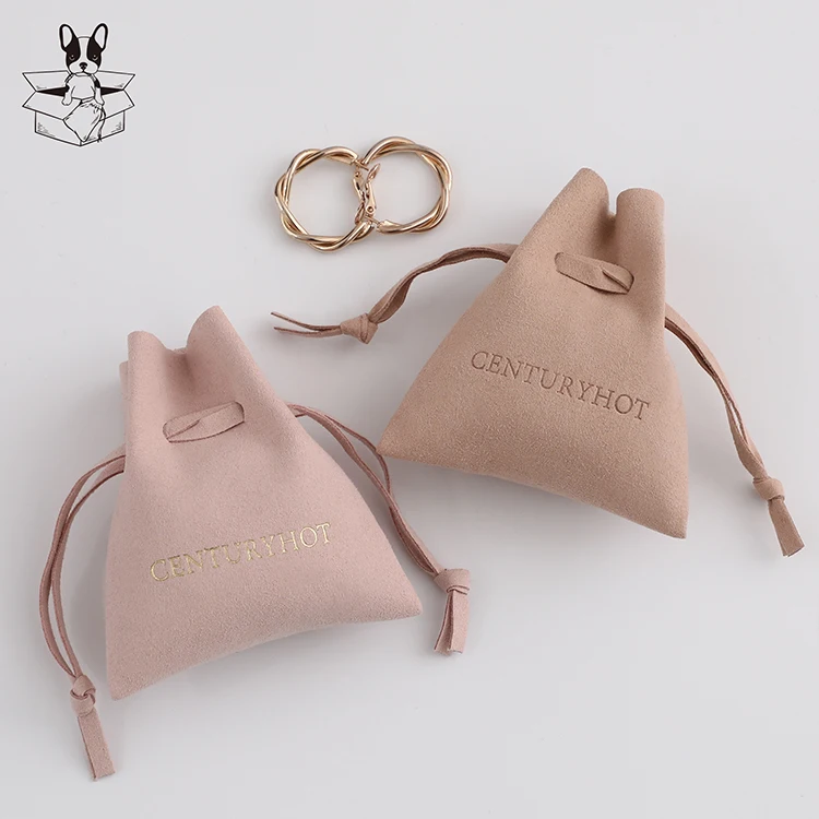 Handmade Microfiber Jewelry Pouch Bags,High Quality Necklace Earrings ...