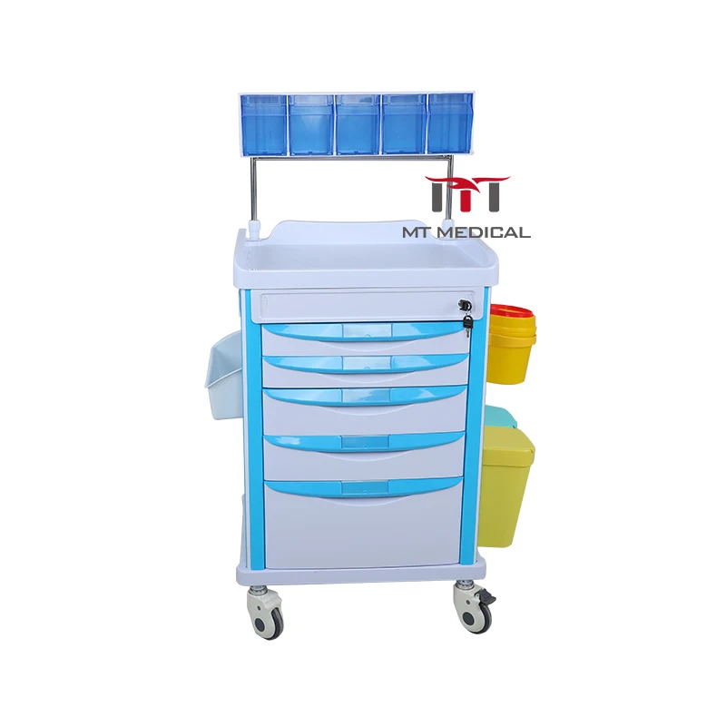 MT MEDICAL 2023 Most popular multi-function trolley Abs Medical Trolley Multi-purpose trolley in ...