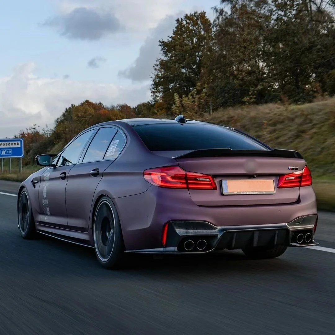 Psm Style Carbon Fiber Wing Rear Trunk Spoiler For Bmw 5 Series F90 M5 ...