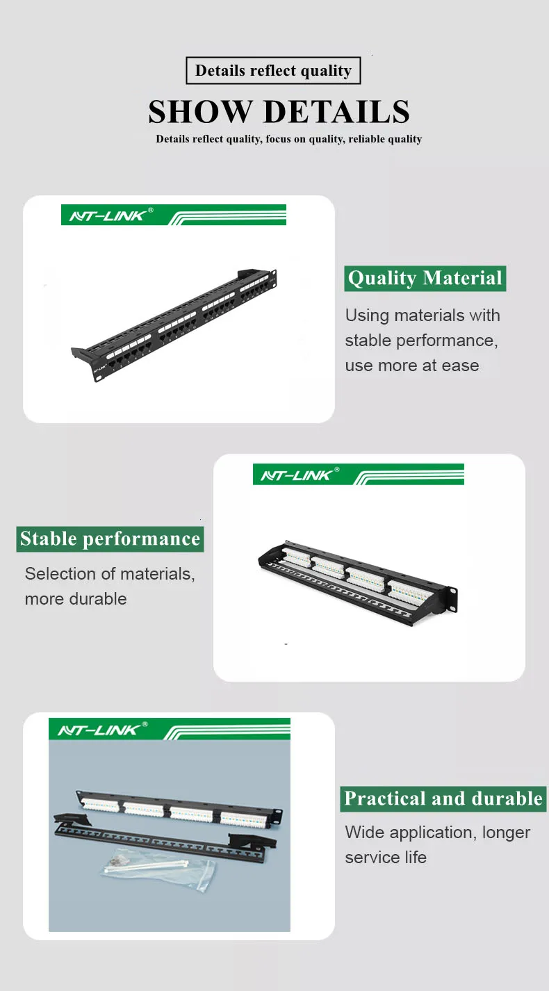 Netlink Patch Panel With Label Paper 19inch 48 Port Cat5e Cat6 Utp ...