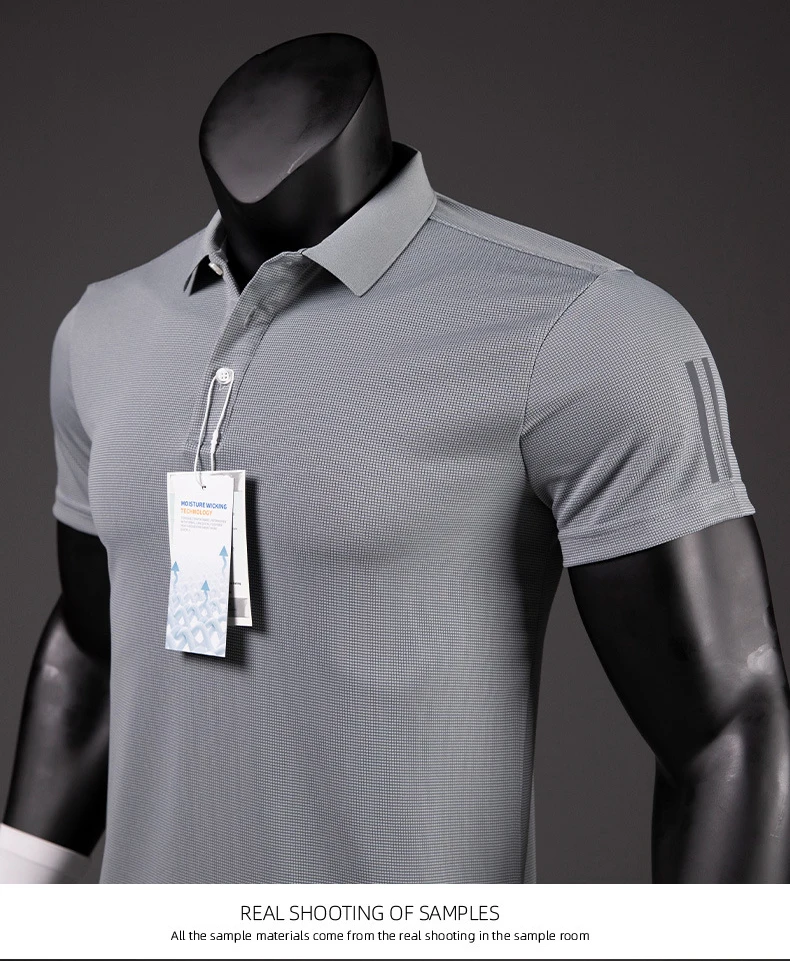 Custom High Quality Polyester Plain Sports Golf Dry Fit Men's Polo Shirts