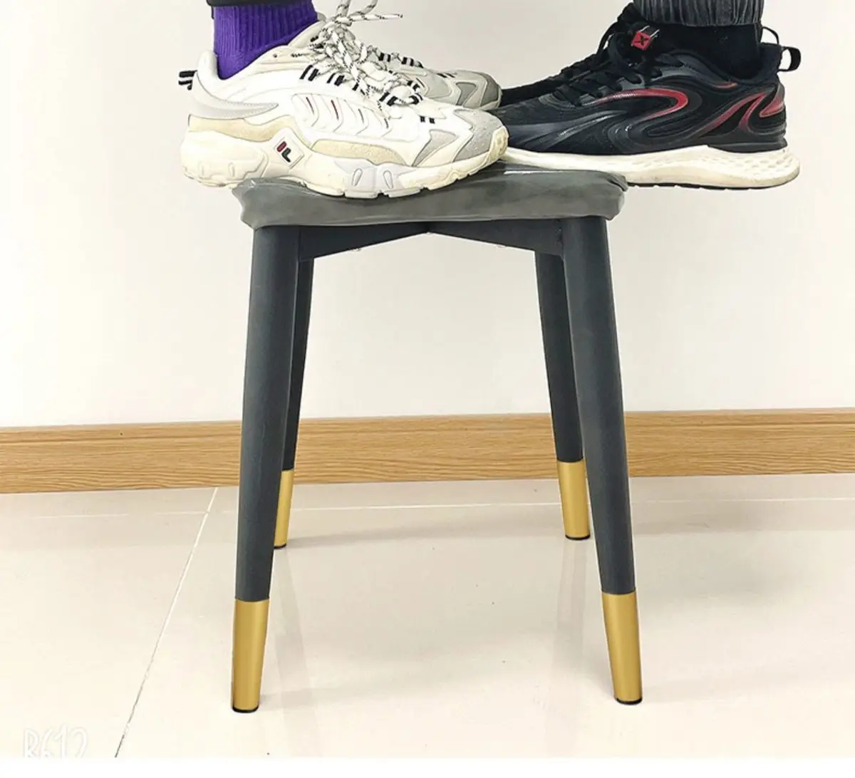 Luxury Simplicity Style Living Room Wood Square Sitting Stools With ...