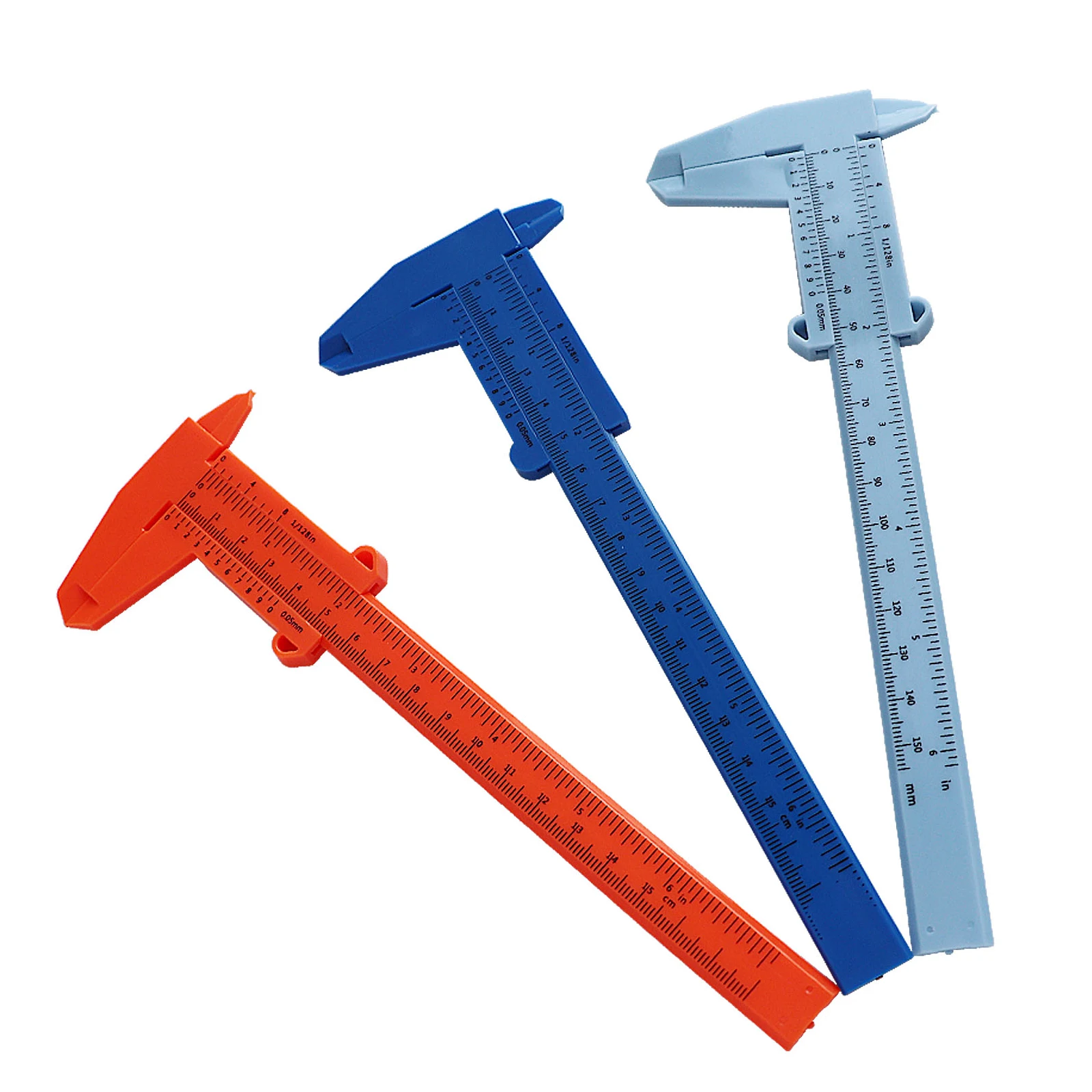 Mini Double Scale Plastic Vernier Caliper - Precise Measuring