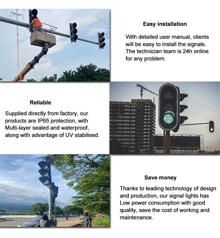 Outdoor Complete Solution Cloudy Days Continuously Working Solar Wireless Traffic Light Control ...