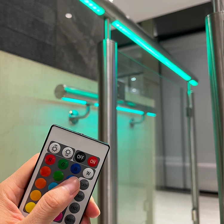 HDSAFE LED Glass Railing U Channel Base Shoe 12mm