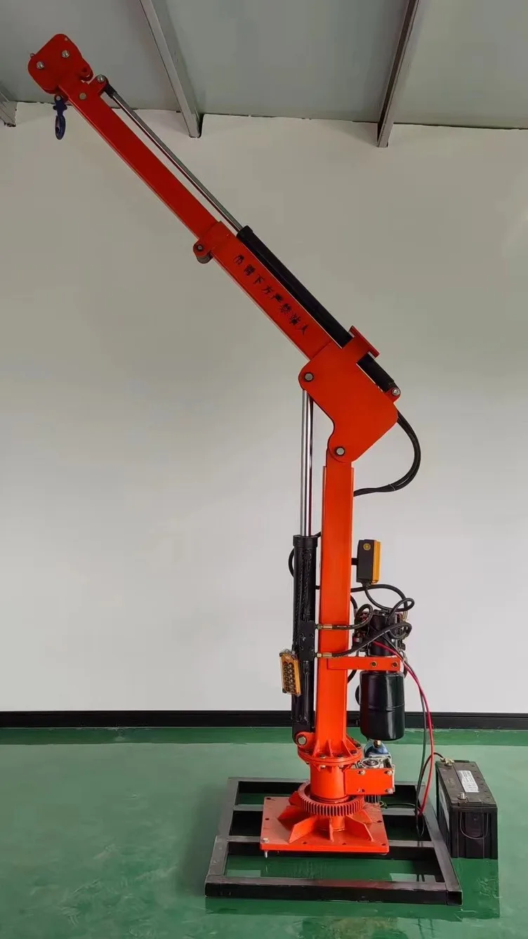 Hydraulic Lifting Electric Manual Winch Crane Pickup Truck Mounted ...