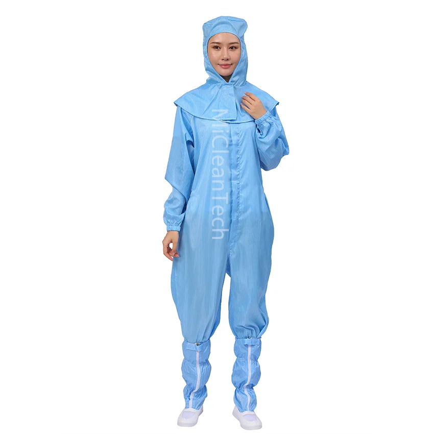 Lab Coat Cleanroom Work Clothes Smock Jumpsuit Gown Esd Protection Workwear Esd Clothe Coverall ...