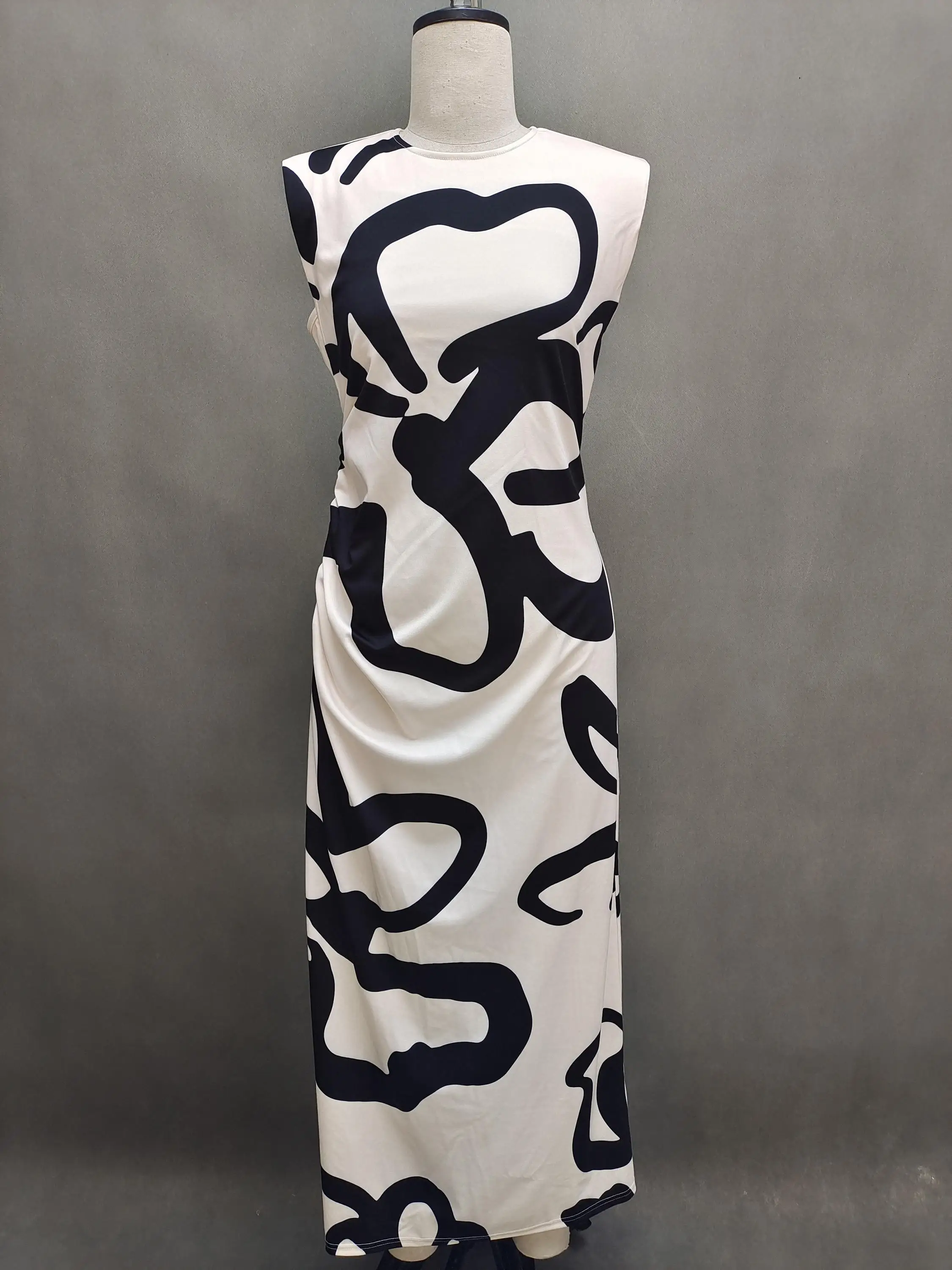 Custom Made Women Logo Label Sublimated Casual Evening Printed Dress ...