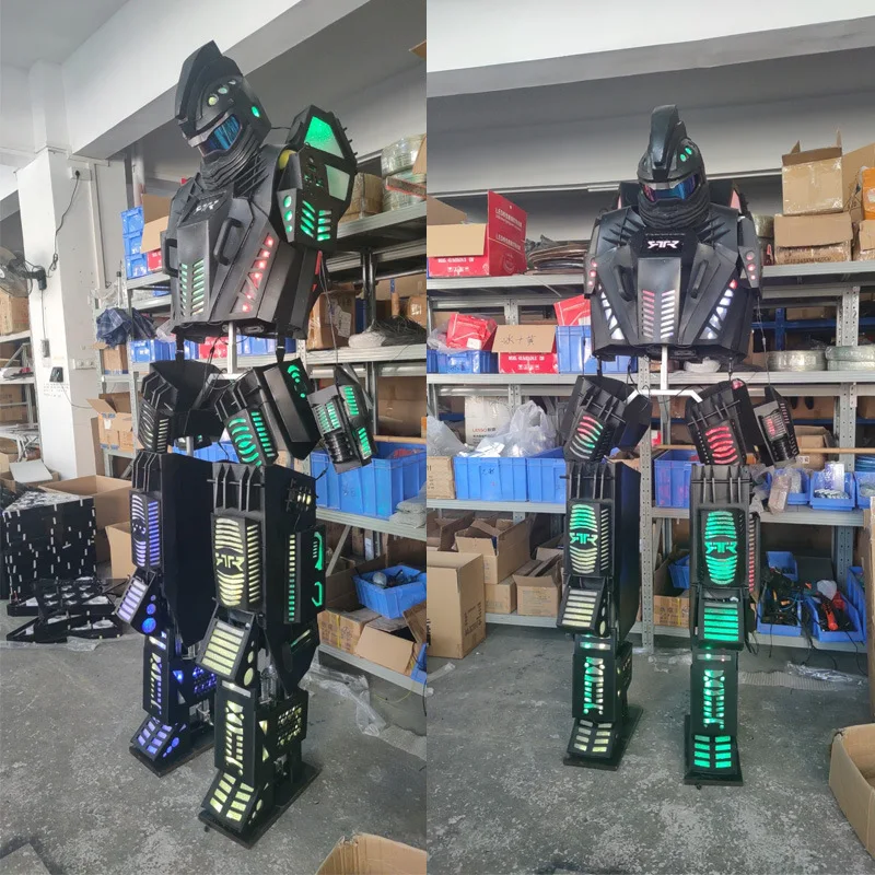 Rgb Change Color Led Robot Costume Night Clubs Party Led Clothing Light ...