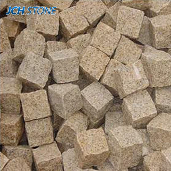 G682 Yellow Granite Cobble Stone - Durable Paving Solutions