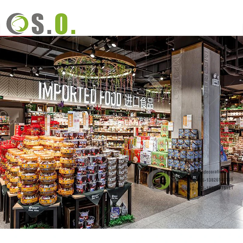 Supermarket Design Layout Modern - Customize Your Shelves