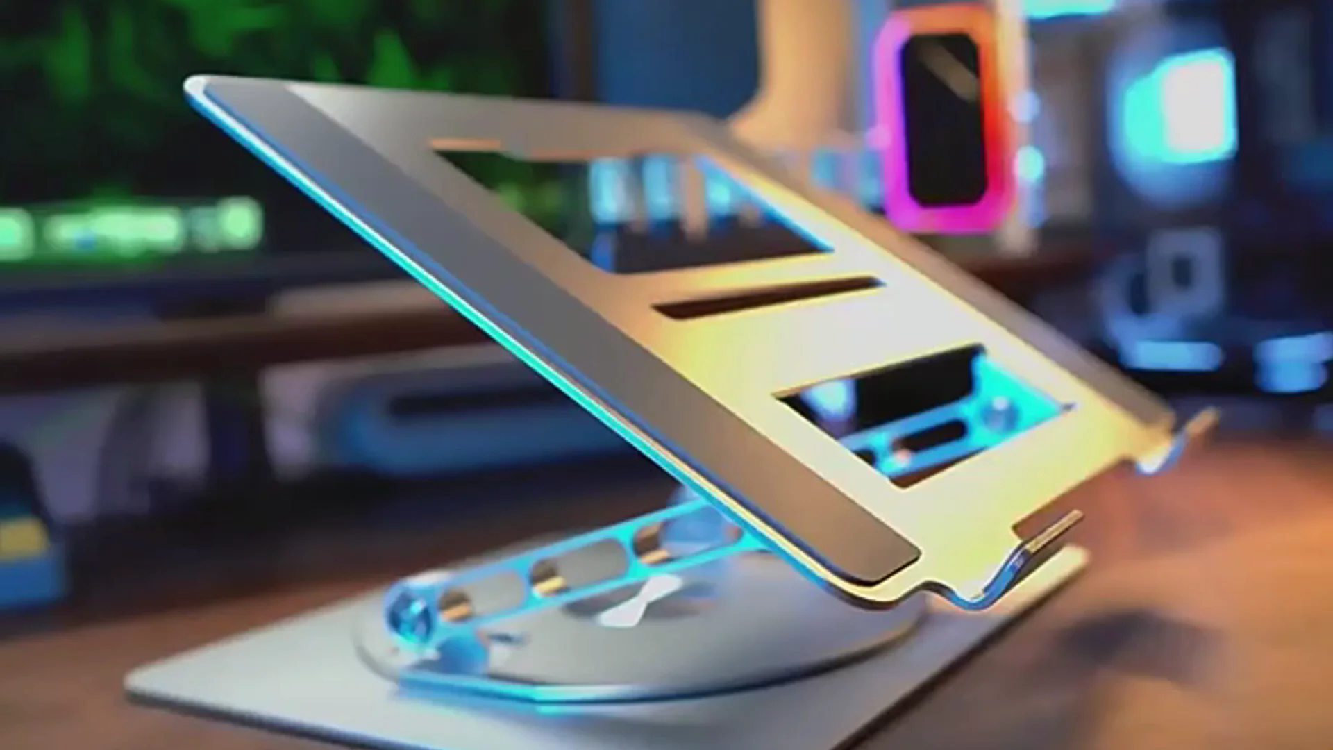 High Quality Portable Ergonomic Laptop Stand Foldable Adjust Aluminum ...