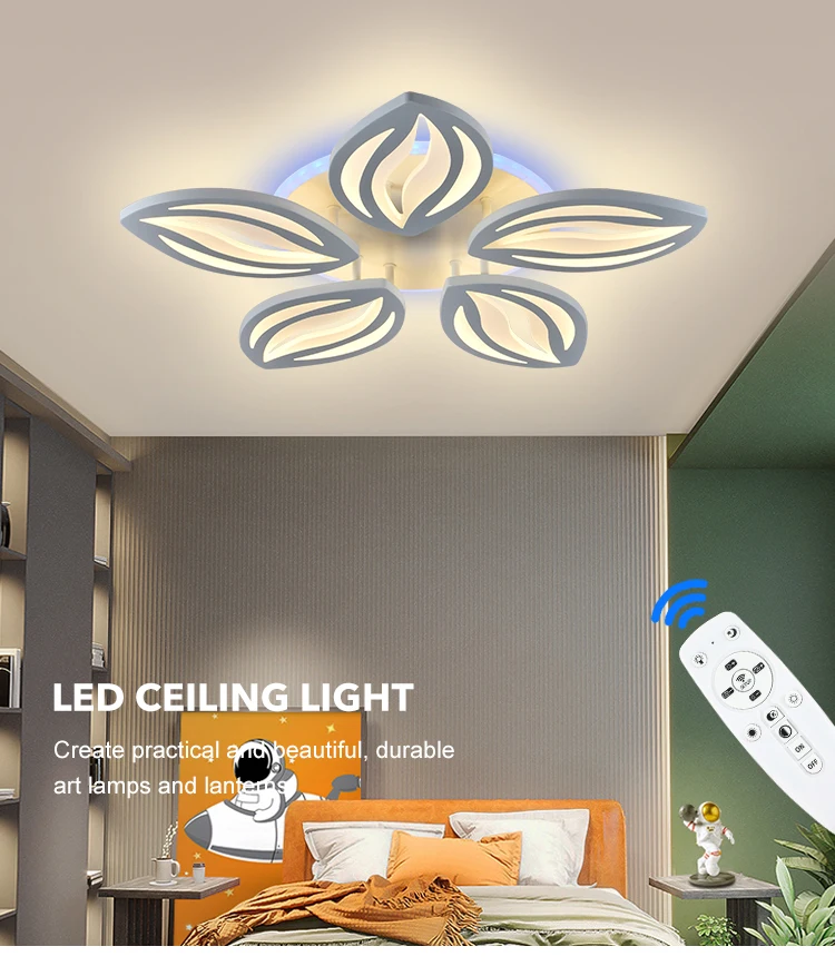 Modern Style Simple Fancy Lighting Decorative Led Ceiling Lamp Fixture ...