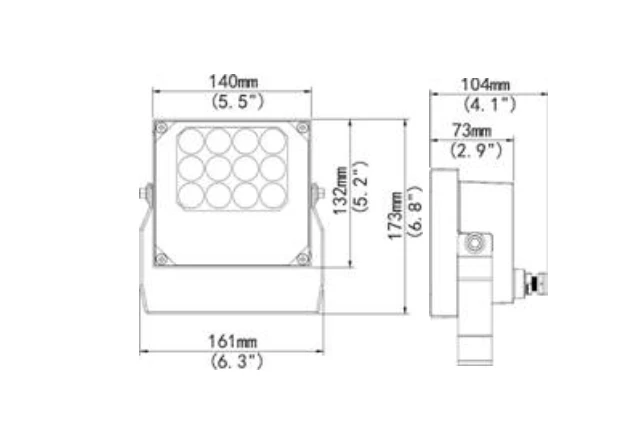 A 15-degree Angle Emitting White Light Led Work Lamp Ip66 Street Lamp ...