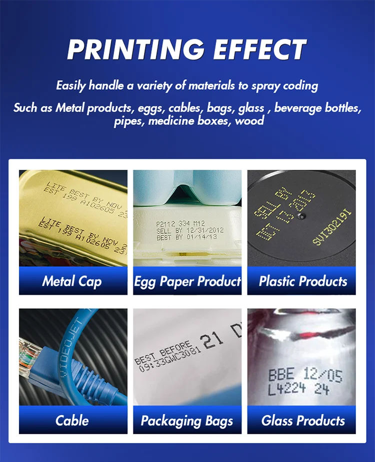 High Effective Batch Code Continuous Cij Inkjet Printer On Product Line ...
