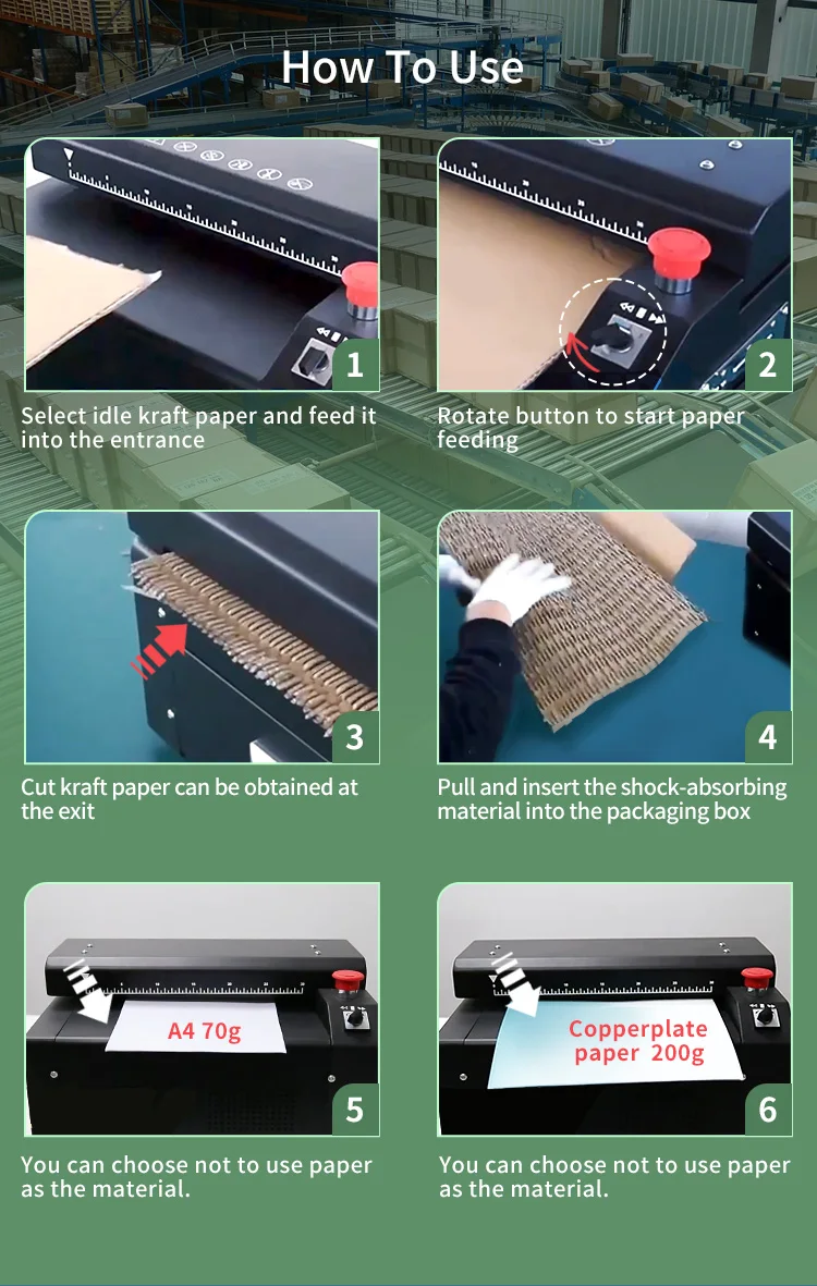 Eco-friendly Recyclable Automatic Making Pad Cushion Packaging Void ...