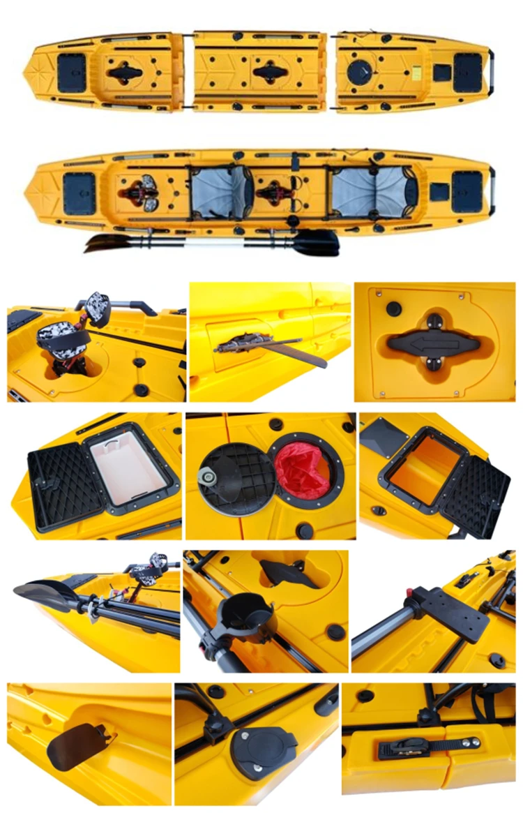 14ft Modular Kayak - U-Boat Fishing Kayak Easy to Assemble