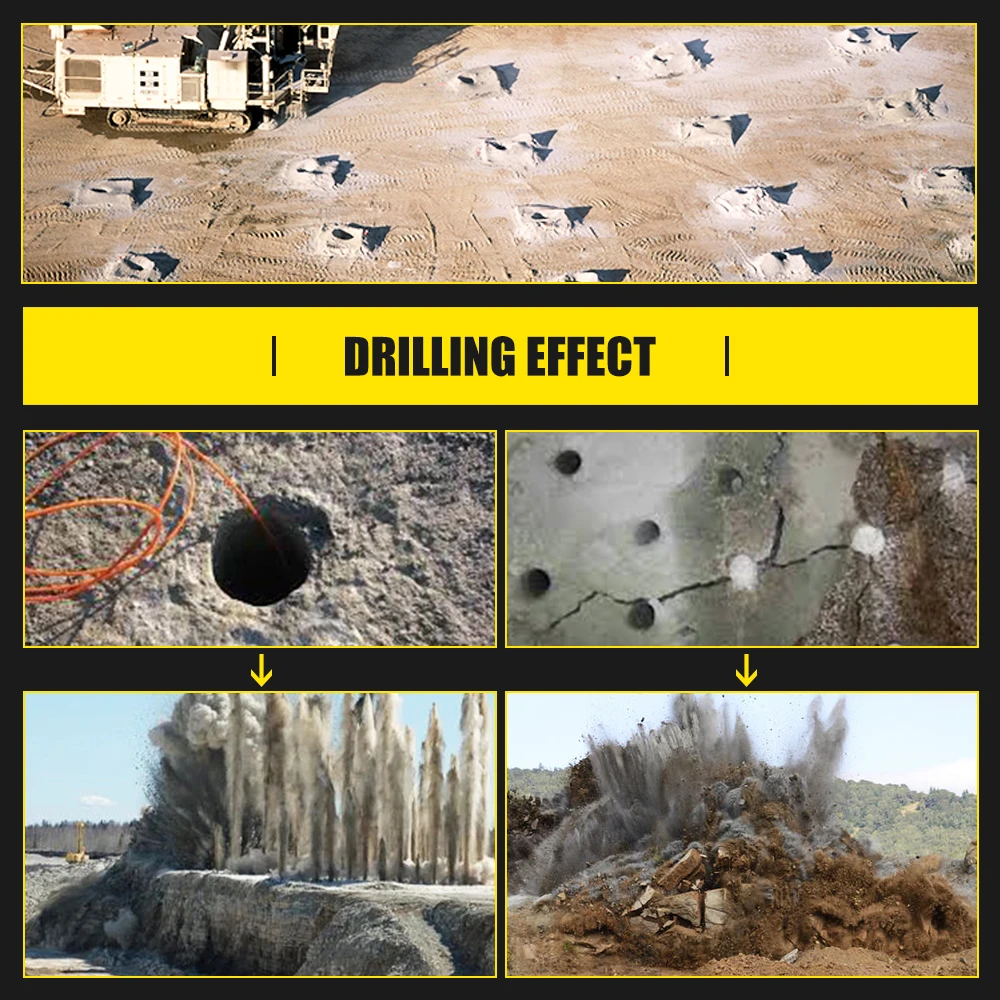 Surface Integrated 28m Down Hole Drilling Rig Mine Simple Operation ...