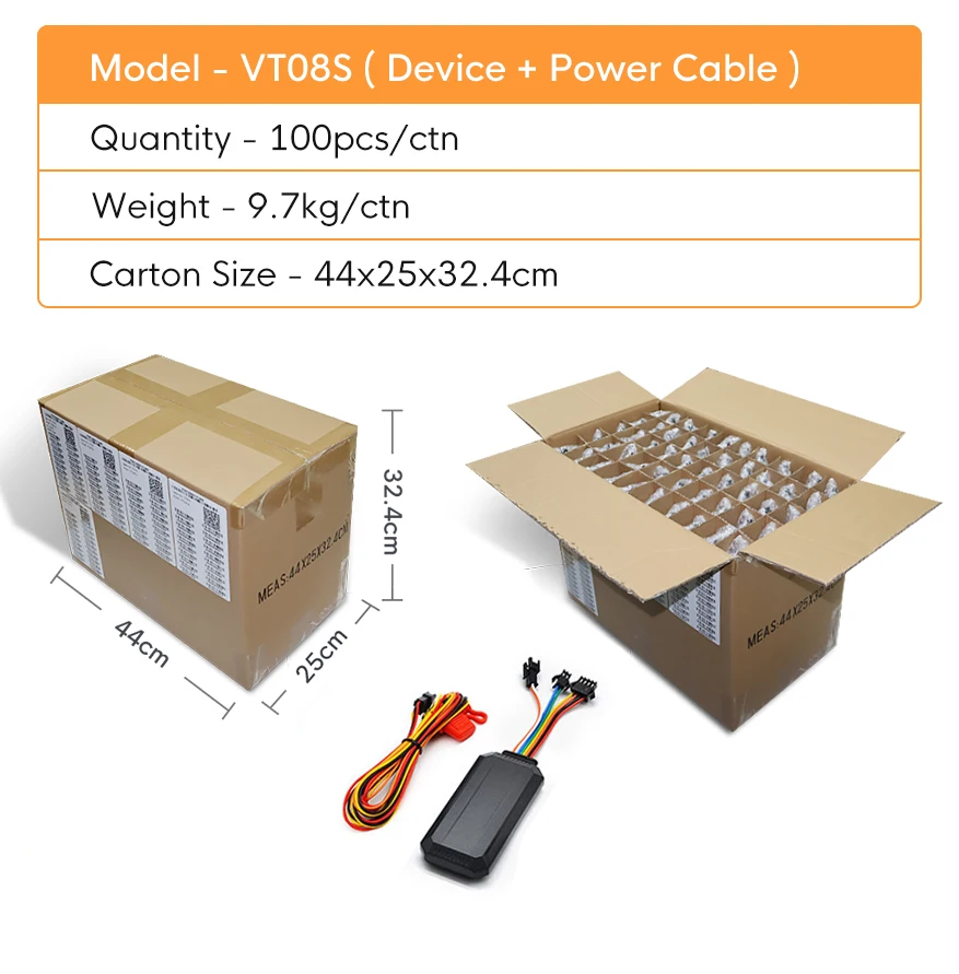 GPS Vehicle Tracker VT08S with Relay, Remote Engine Stop via SMS, GPRS ...