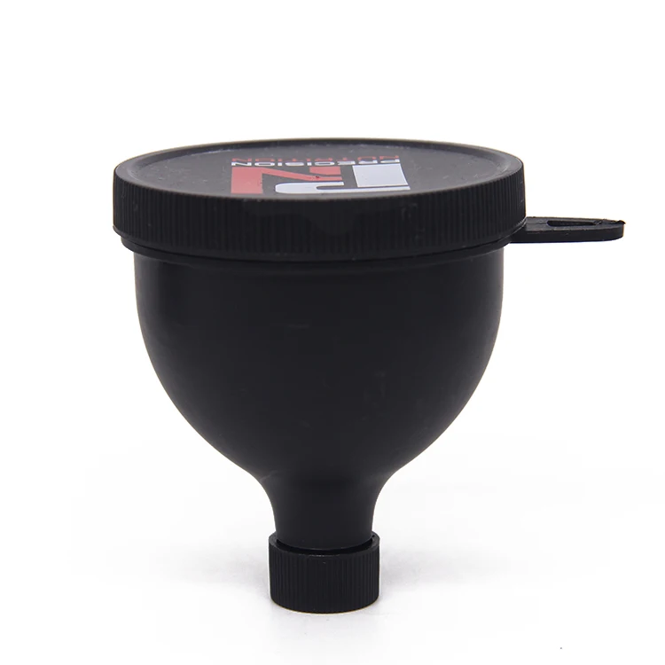 200ml 70g Plastic Black Funnel Protein Water Bottle Supplement Funnel With Keychain - Buy ...